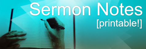 Sermon Notes - First Baptist Church Danville, PA